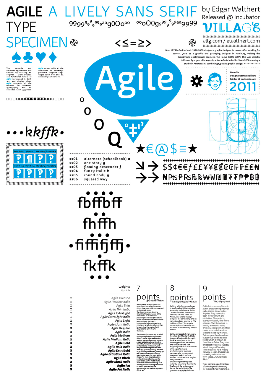 agile specimen poster - Suzanne Bakkum