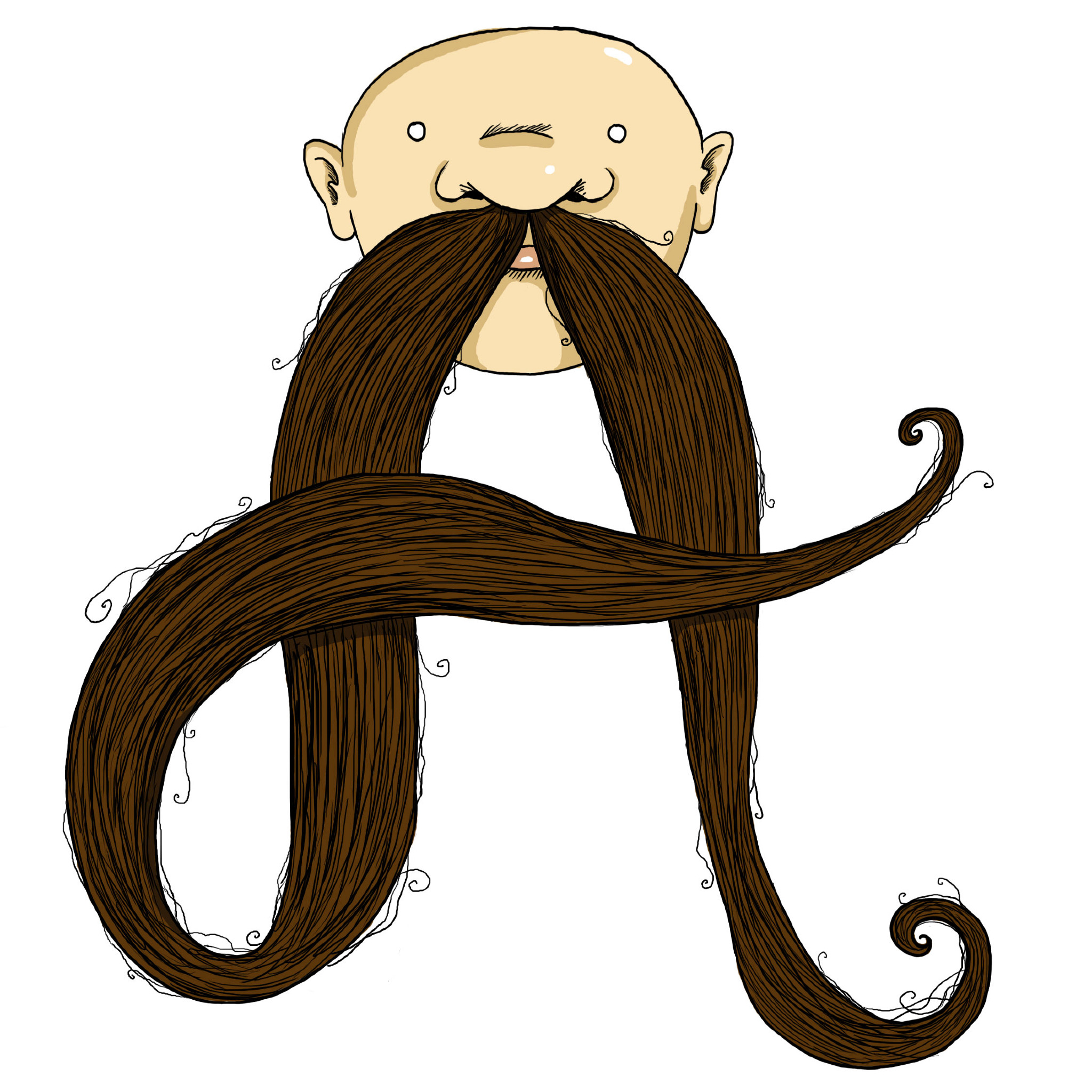 mustache alphabet! - angela g. pestano