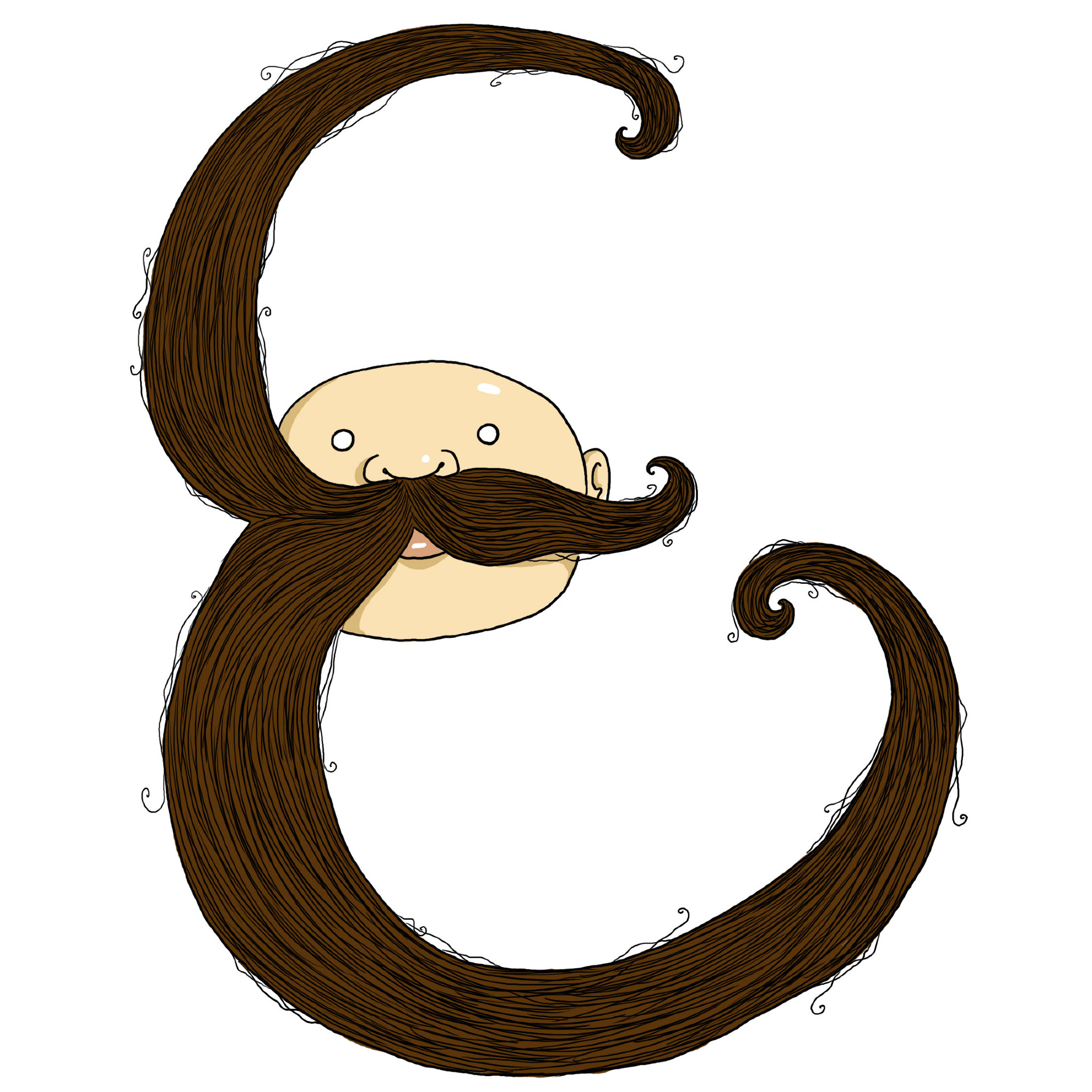 mustache alphabet! - angela g. pestano