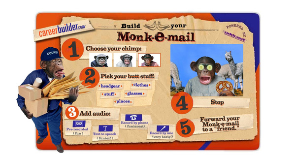 CareerBuilder Monk-E-Mail - David Estoye, Creative Director / UI Designer