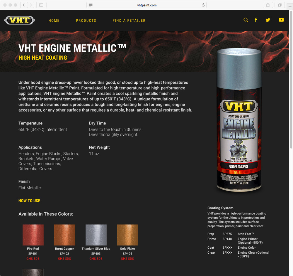 VHT (from Sherwin-Williams) | Website - Nicole Caldwell | Copywriter