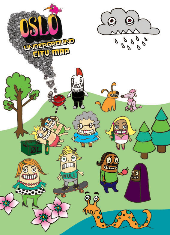 Underground Oslo City Map - Linnosaurus
