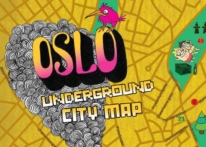 Underground Oslo City Map - Linnosaurus