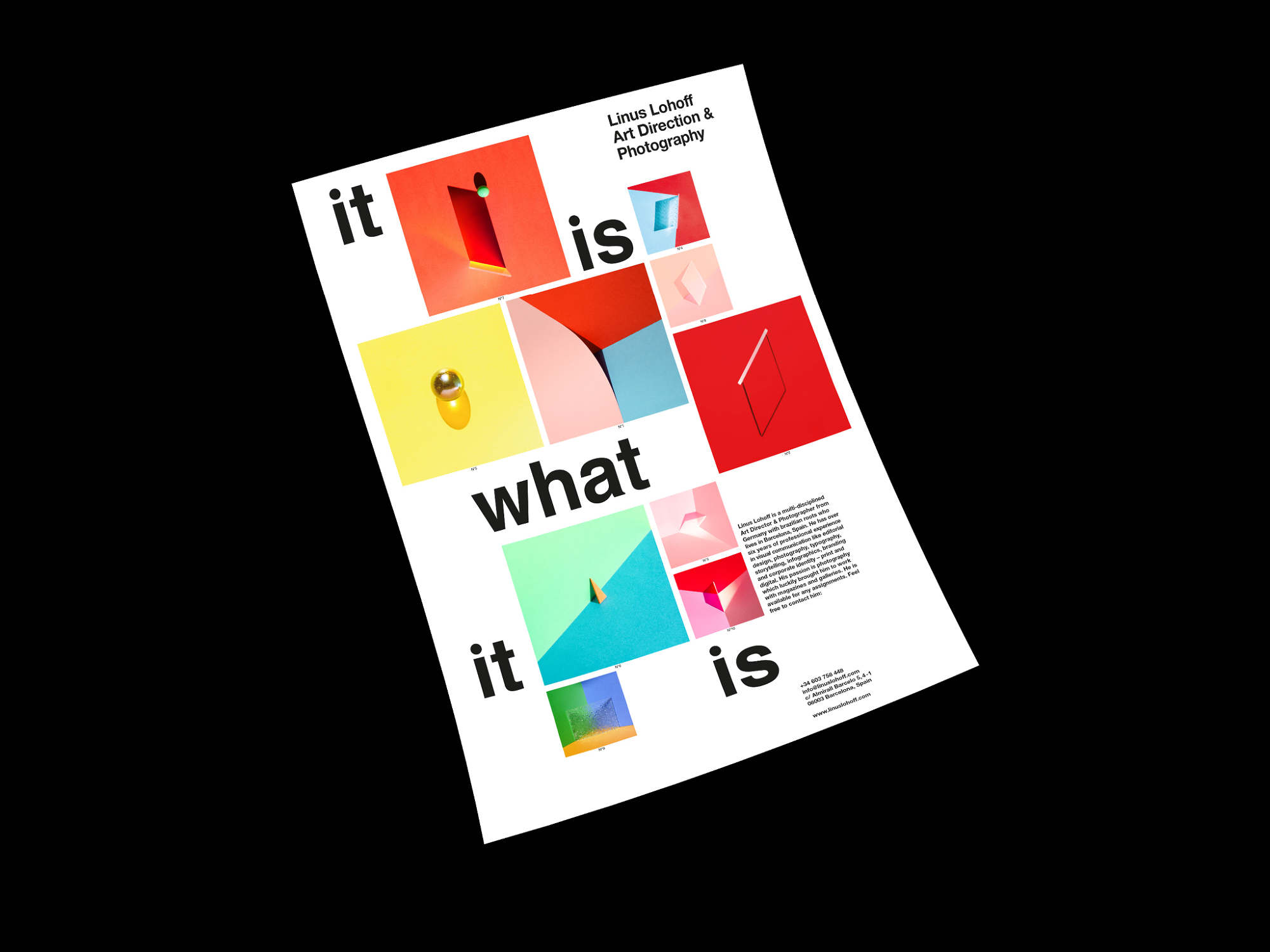 »It is what it is« poster series - Linus Lohoff — Art Direction