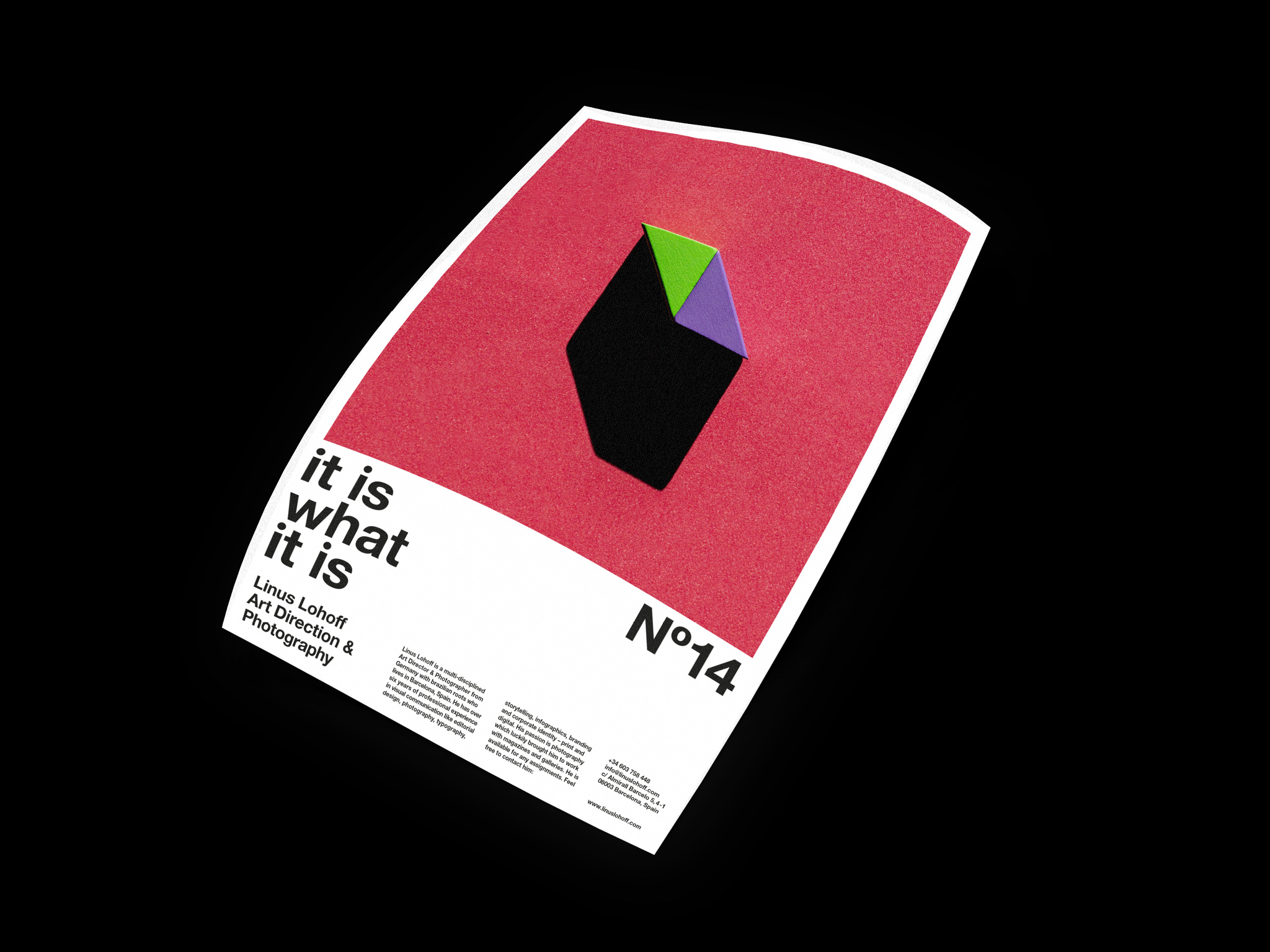 »It is what it is« poster series V2 - Linus Lohoff — Art Direction