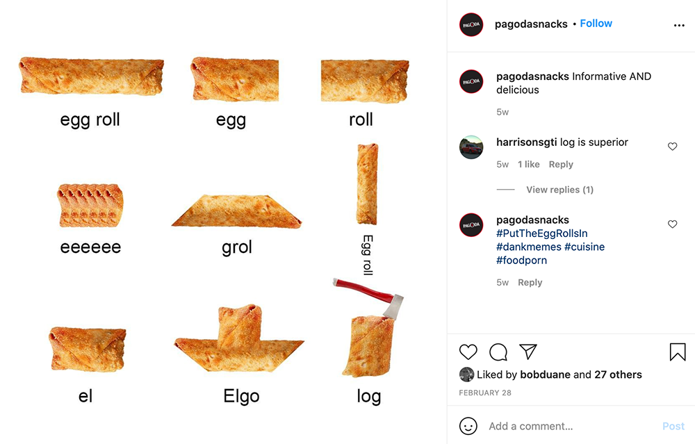 Pagoda Egg Rolls - Tom Sebanc - Creative Director + Copywriter
