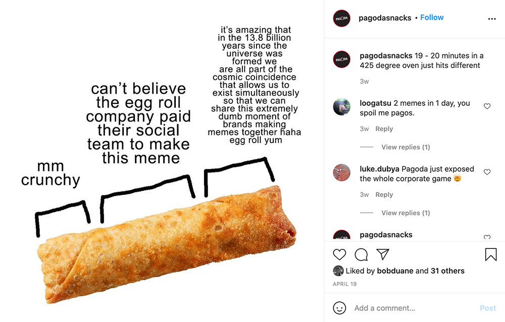 Pagoda Egg Rolls - Tom Sebanc - Creative Director + Copywriter