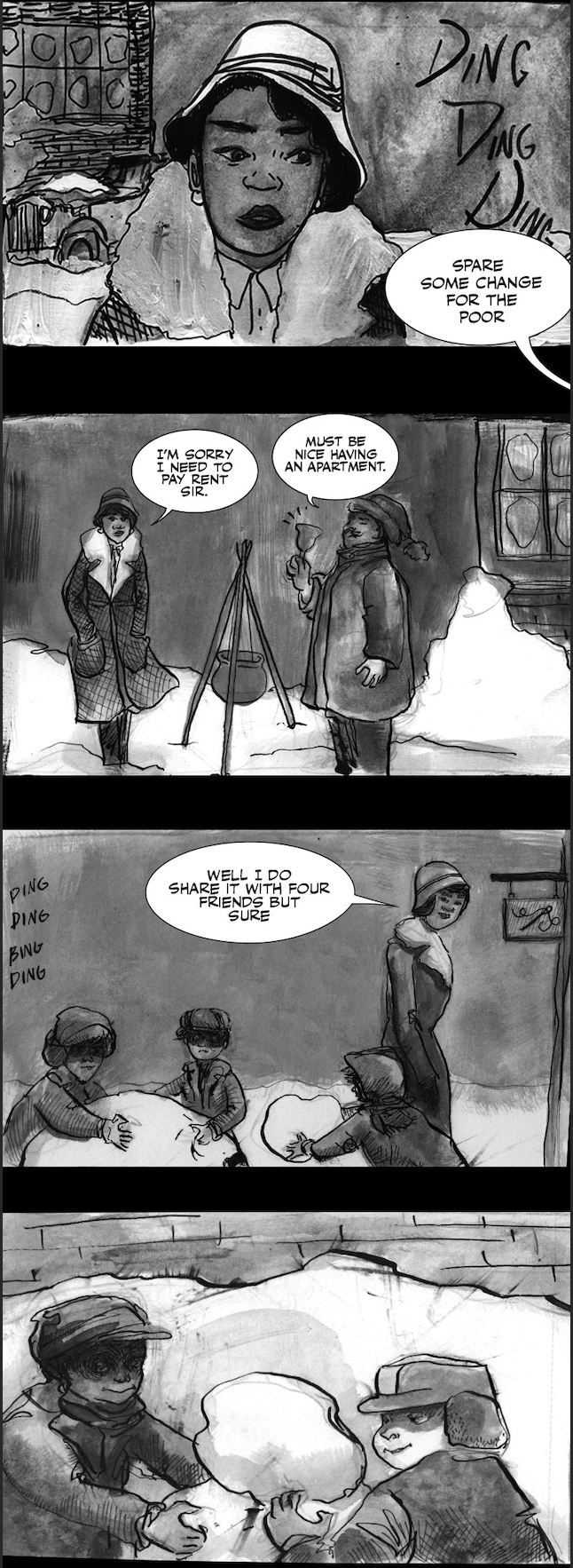 Webtoons / First Snow - + [ ashley.burke ] + illustration + direction