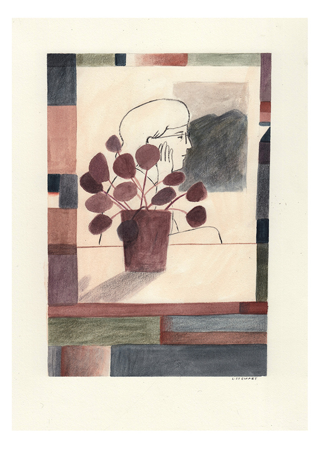 Edinburgh Bedroom - About Today - Illustration by Lizzy Stewart