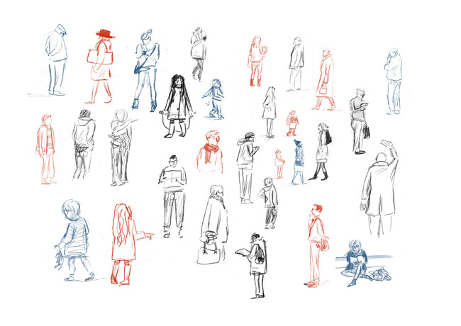 Museum Drawings - About Today - Illustration by Lizzy Stewart