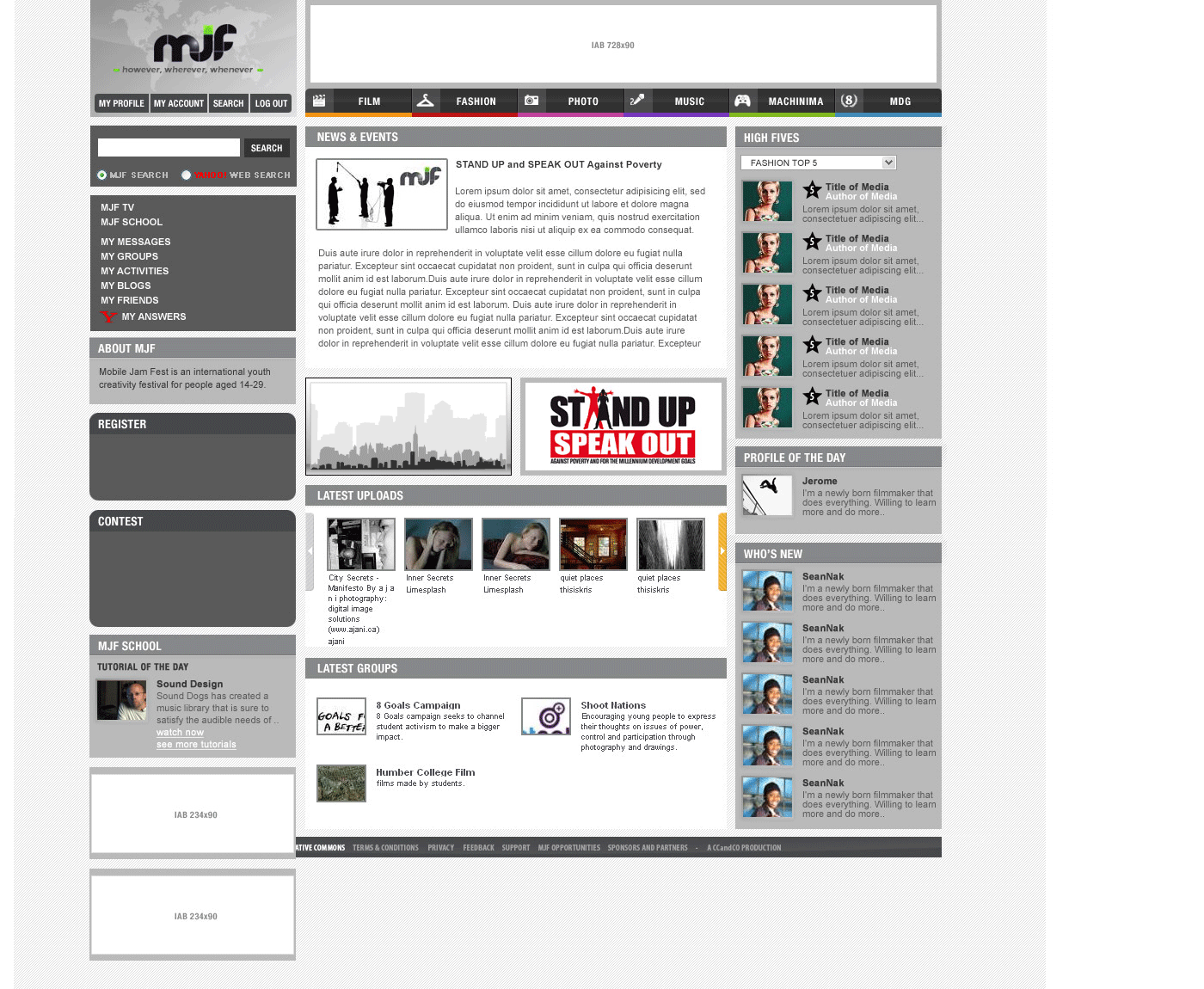 Mobile Jam Fest - art direction - Goodwin design portfolio