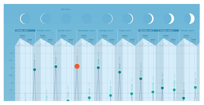 Tide Prediction Chart - Scott Holtog's Archive