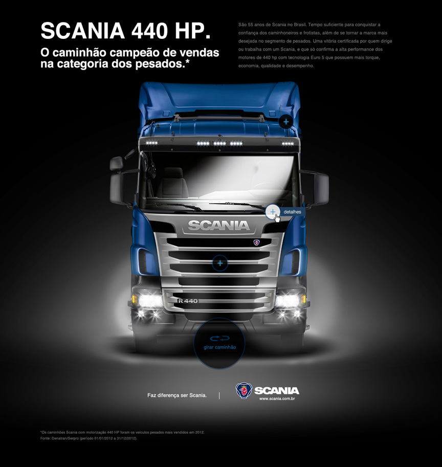 Scania 440 HP - lucasbittar.rocks - Front-End Web Developer