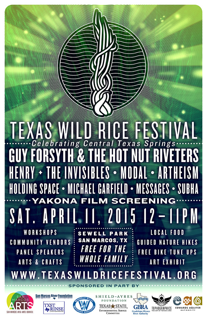 Texas Wild Rice Festival - Branding - Topher Sipes VR, Art & Design