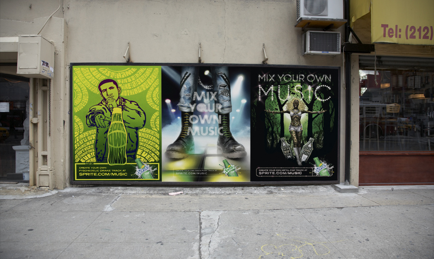 Sprite Mix Your Own Music Posters - Beth & Erik I Creative direction