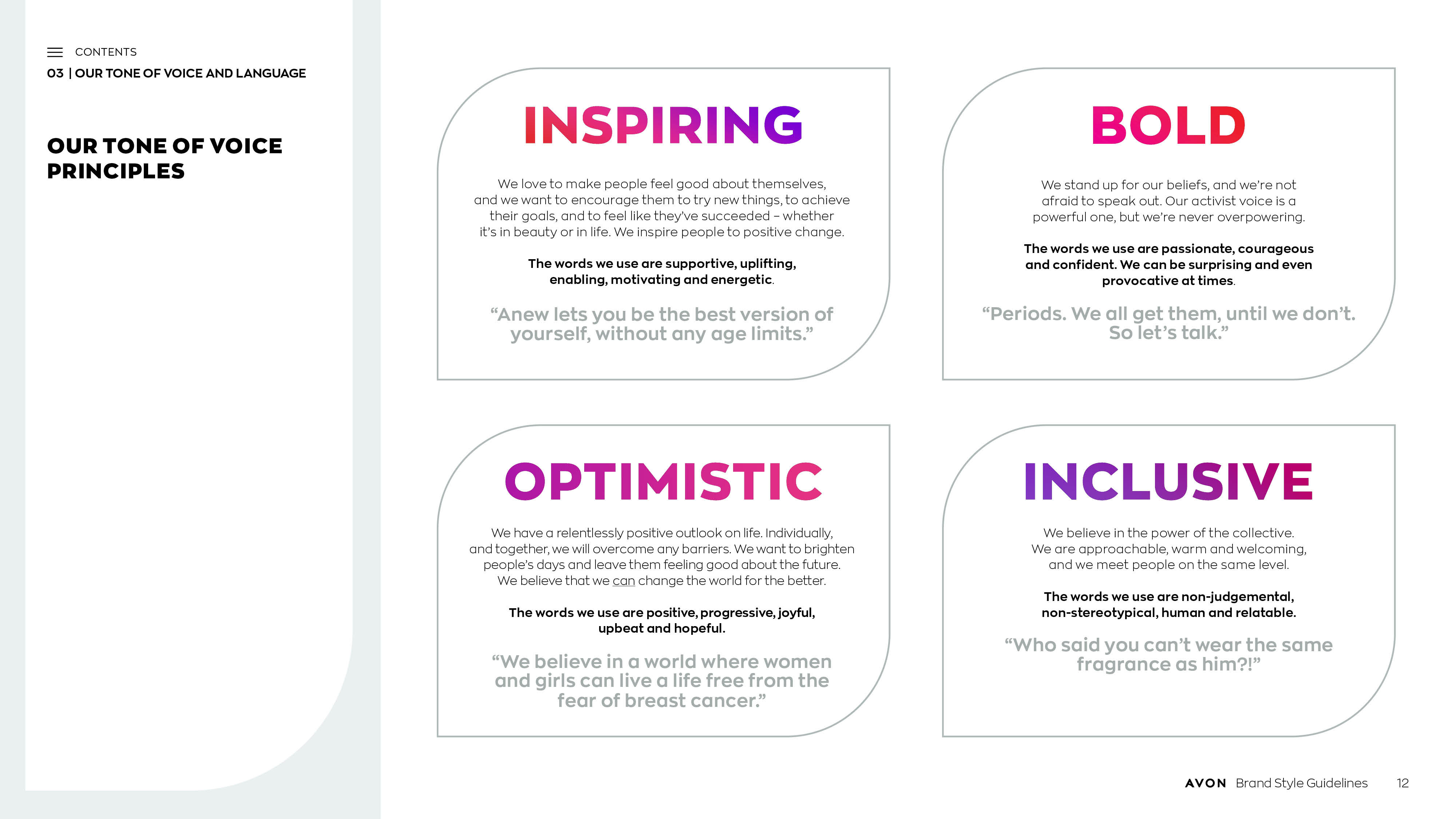 Avon New Visual ID brand book - Andréia Lipsky
