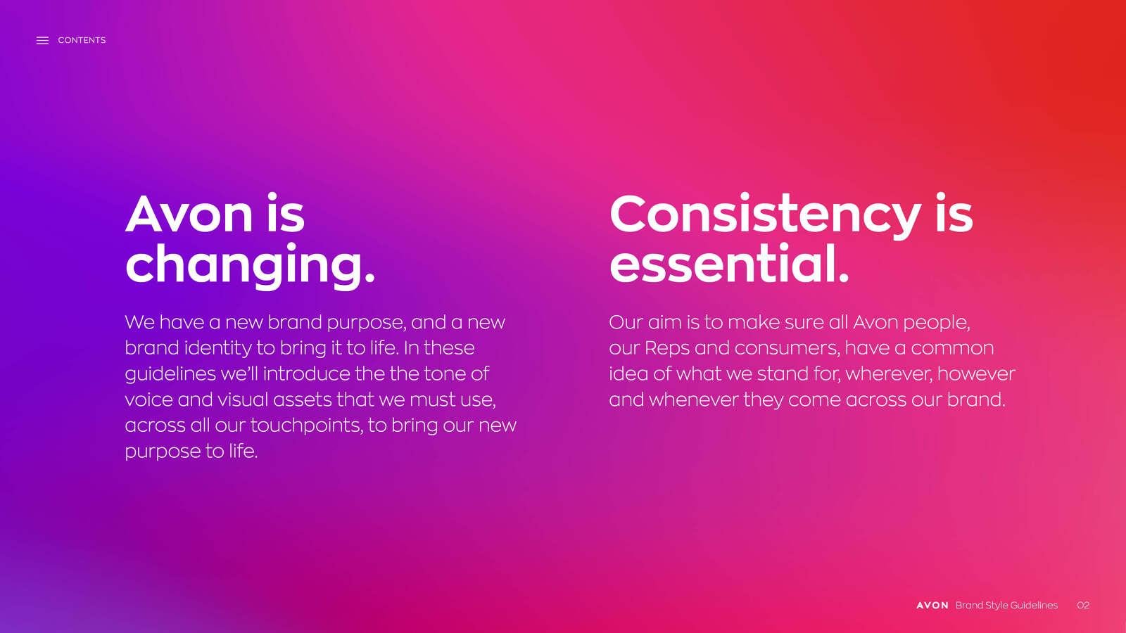 Avon New Visual ID brand book - Andréia Lipsky