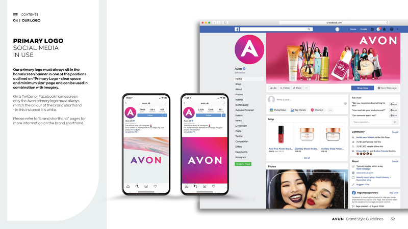 Avon New Visual ID brand book - Andréia Lipsky