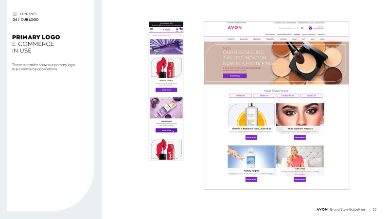 Avon New Visual ID brand book - Andréia Lipsky