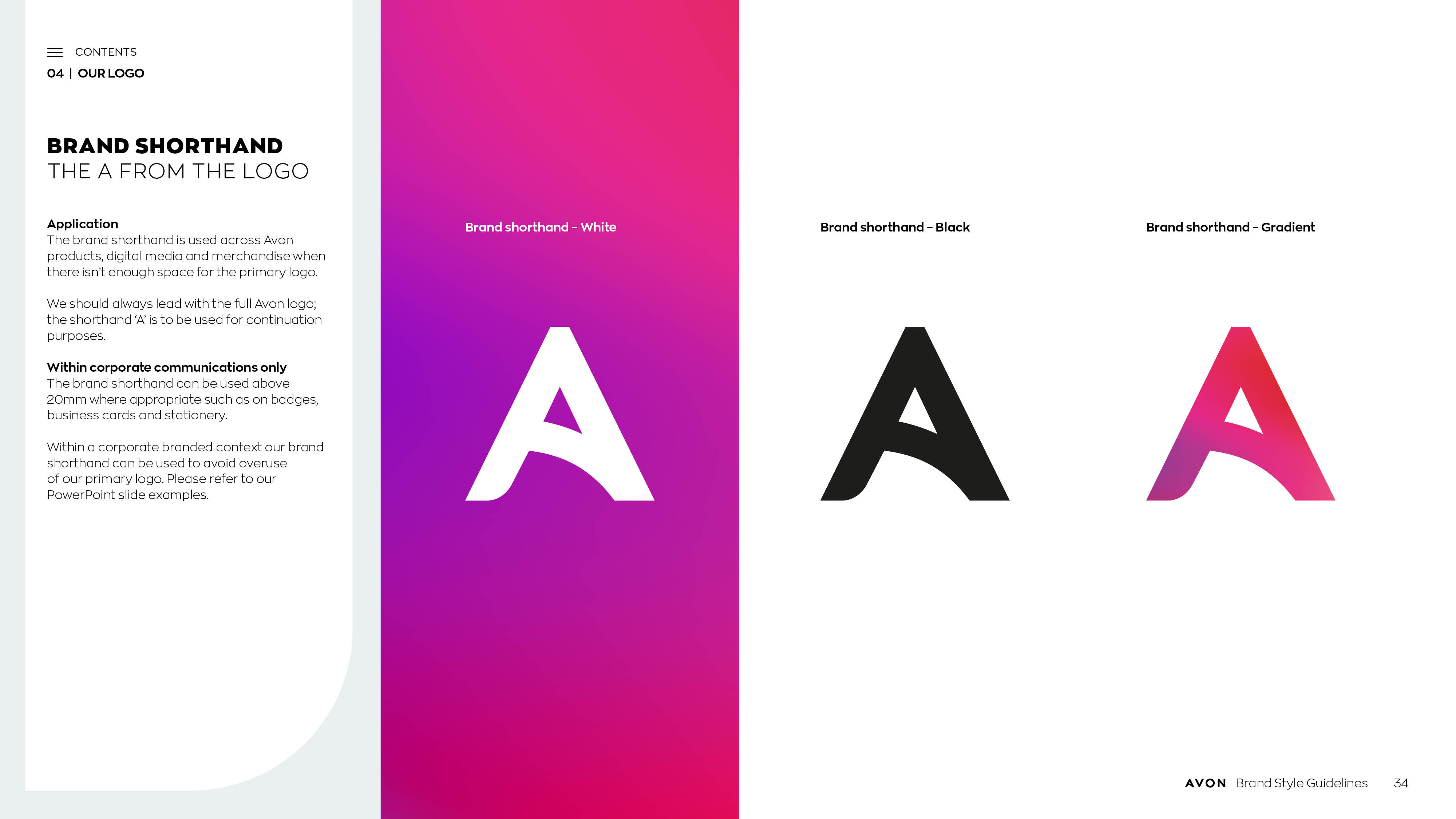 Avon New Visual ID brand book - Andréia Lipsky