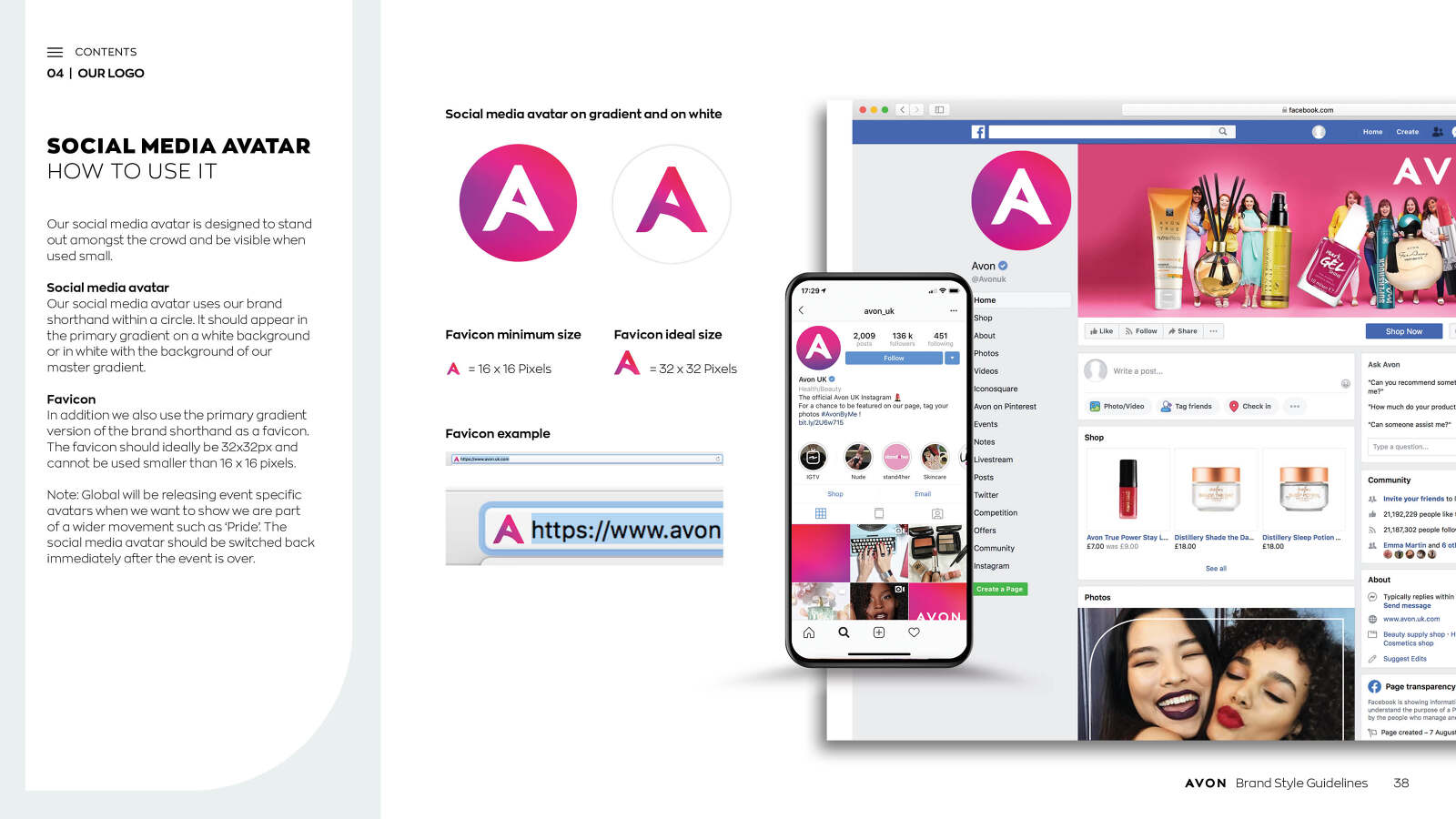 Avon New Visual ID brand book - Andréia Lipsky