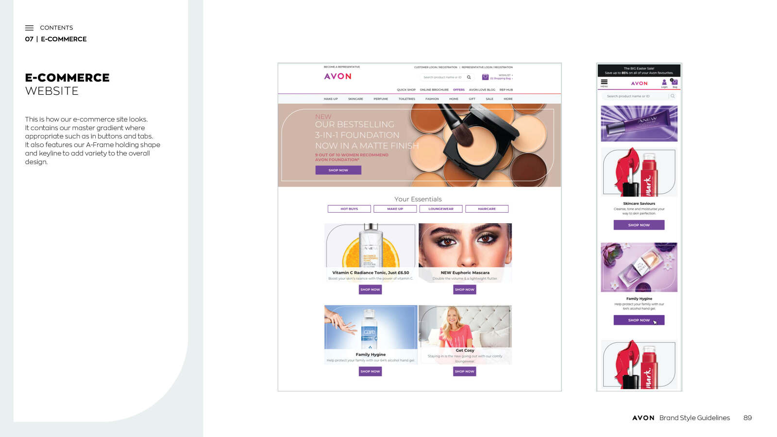 Avon New Visual ID brand book - Andréia Lipsky