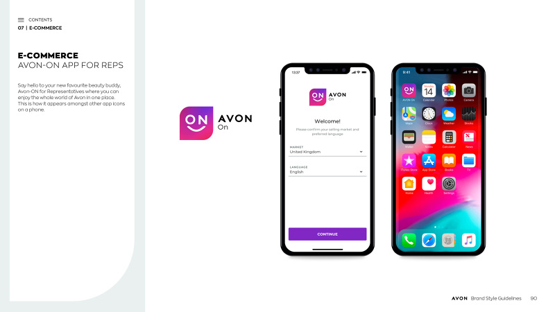 Avon New Visual ID brand book - Andréia Lipsky