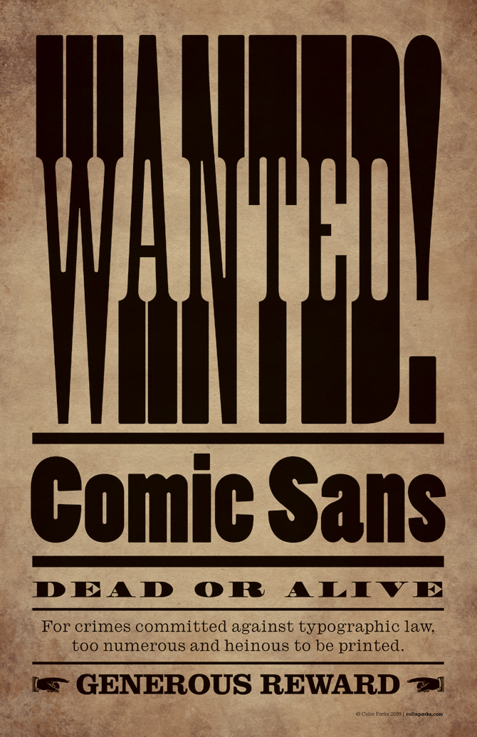 Wanted - Colin Parks - Graphic Designer