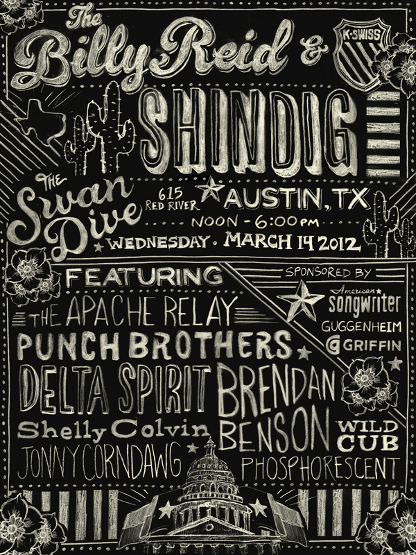 Billy Reid Shindig Poster - Rachel Briggs