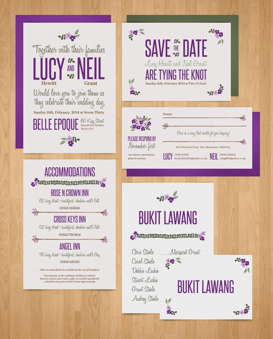Lucy & Neil Wedding - Durr Design