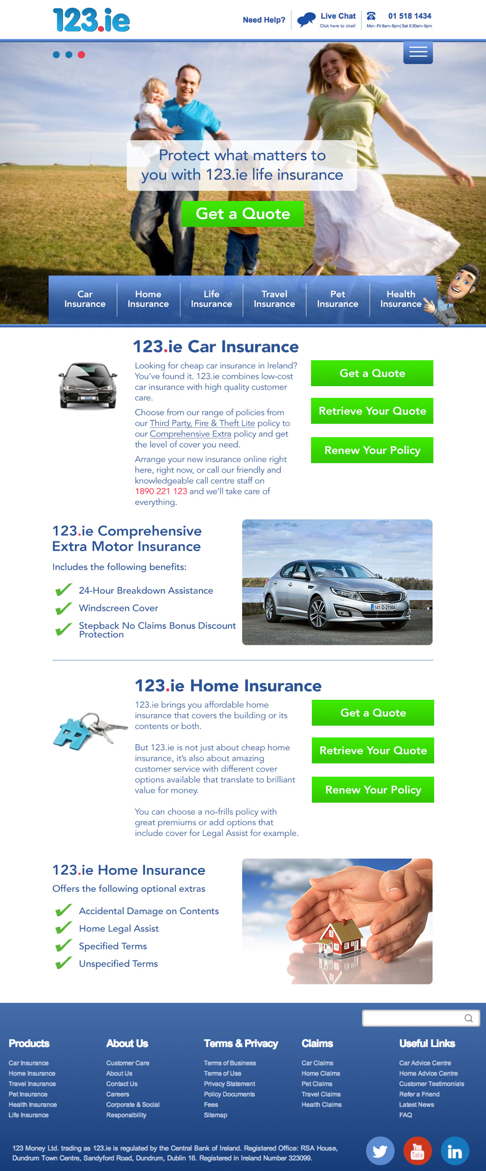 123.ie Redesign - Laura Nolan - UX Designer