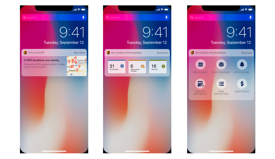 UPS Mobile Widget Exploration - hattilim