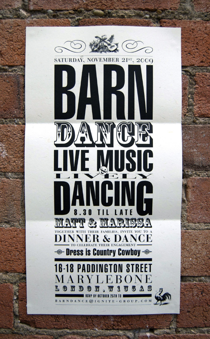 Barn Dance Wedding Invitation - Steven Wright