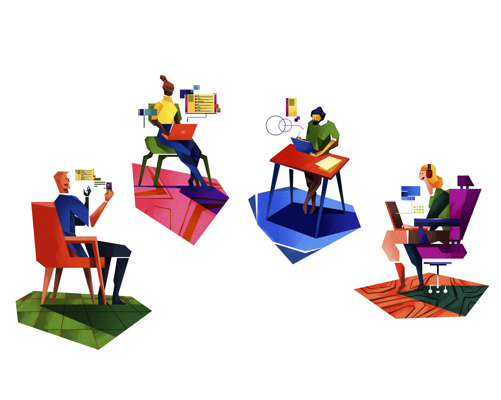 Remote Work - The Illustration Work of Dan Matutina