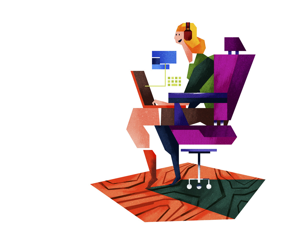 Remote Work - The Illustration Work of Dan Matutina