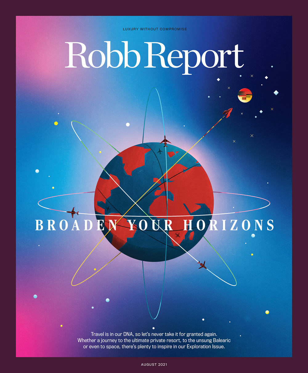 Robb Report Cover: Travel - The Illustration Work of Dan Matutina