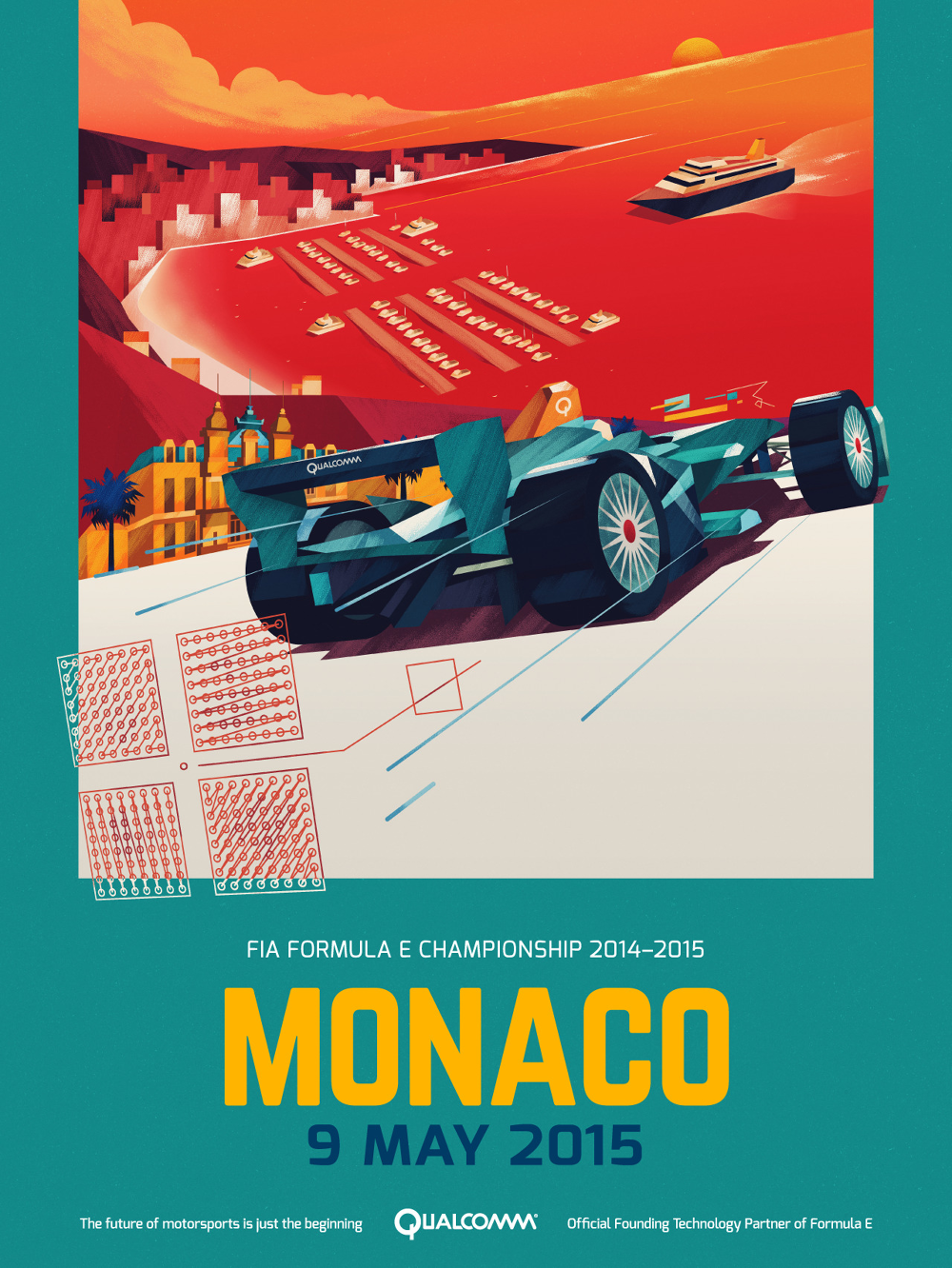 Qualcomm Formula E - The Illustration Work of Dan Matutina