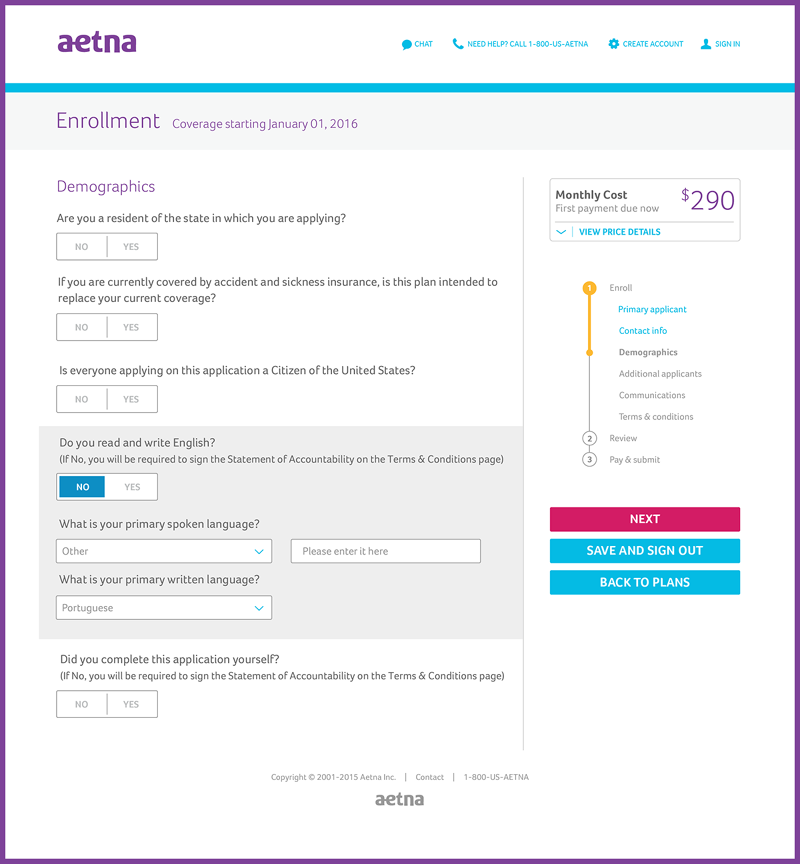 Aetna Consumer Business Marketplace - sethotron