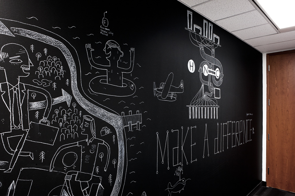 Chalk Mural for Dialog Toronto - Ben Weeks