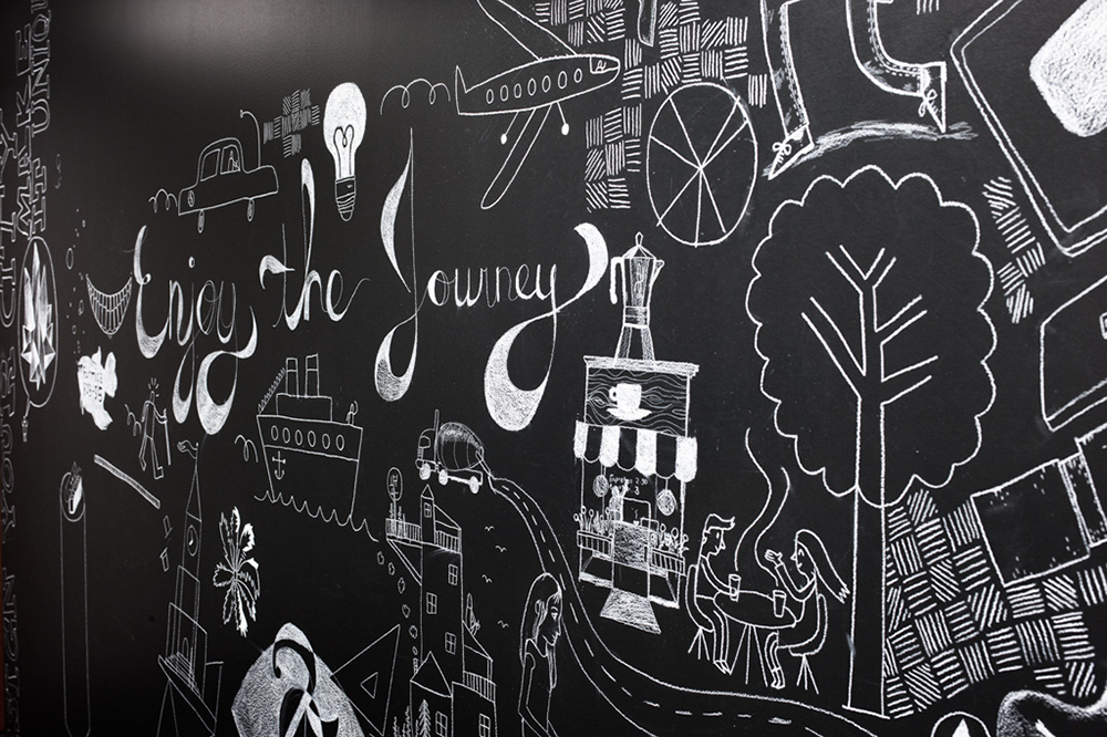 Chalk Mural for Dialog Toronto - Ben Weeks