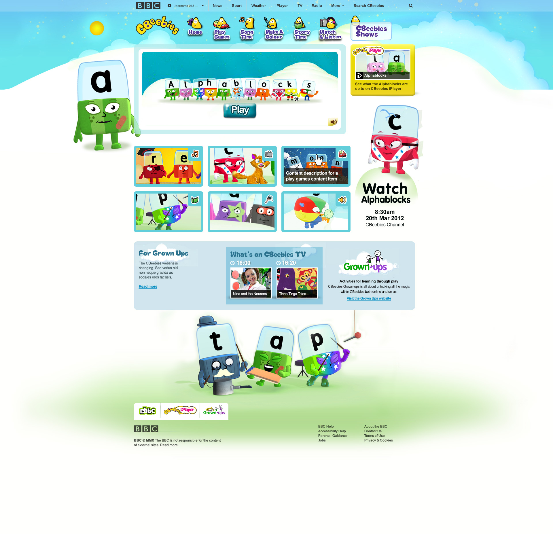 Cbeebies - Ian James Cox