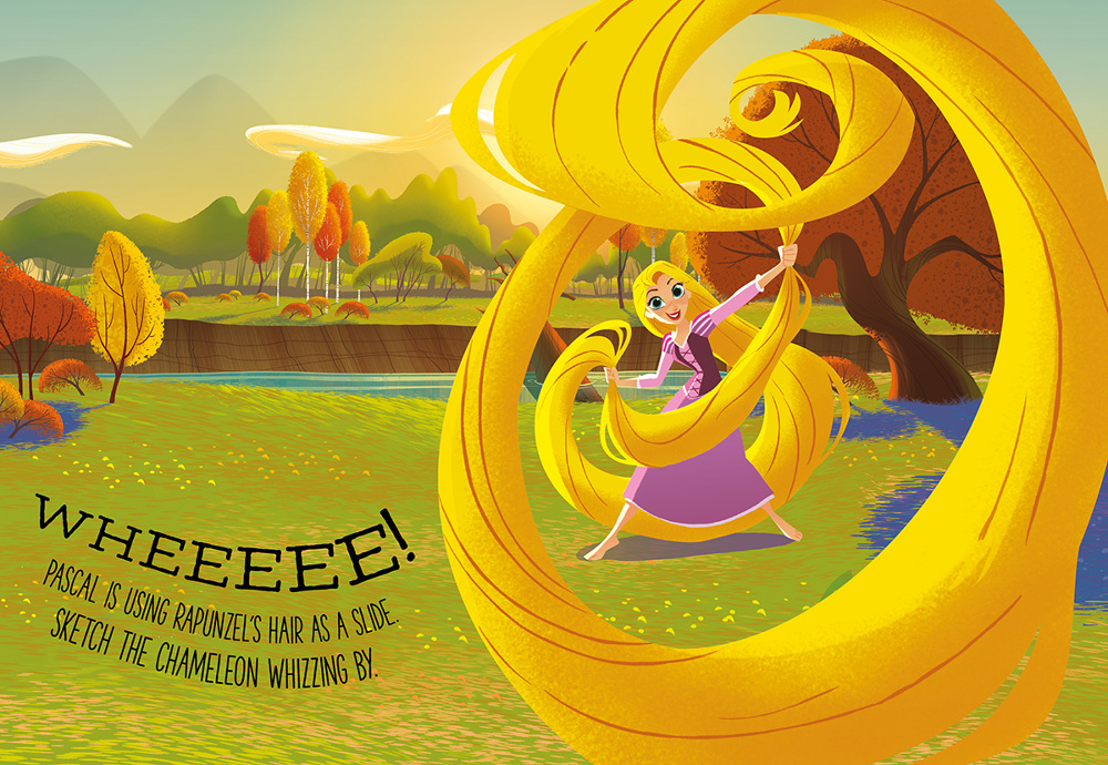 Disney Tangled Doodle Books - Chris West Graphic Design