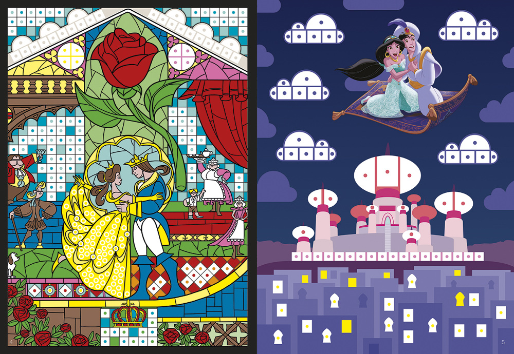 Disney Princess Mosaic Sticker Book - Chris West Graphic Design
