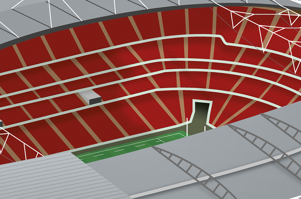Stadium Illustrations – Wembley Stadium - Chris West Graphic Design