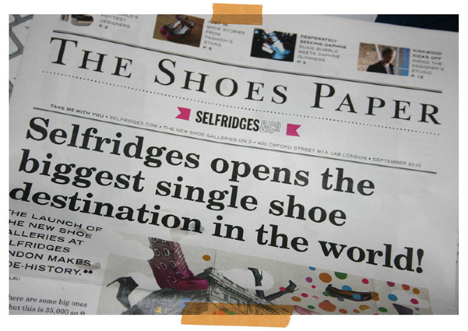 Selfridges Shoes Paper - Little Doodles