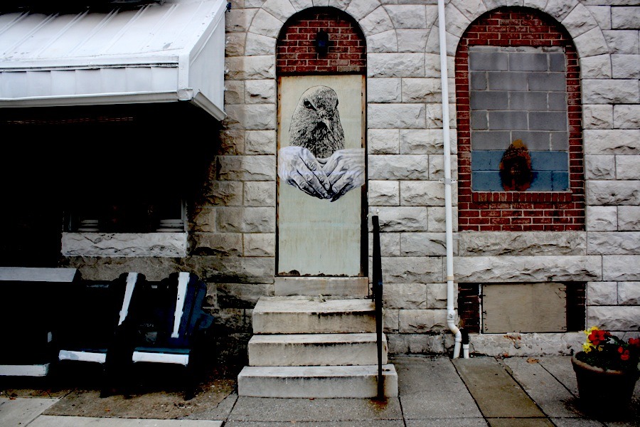Gaia, Fragile Hands, Baltimore - unurth | street art