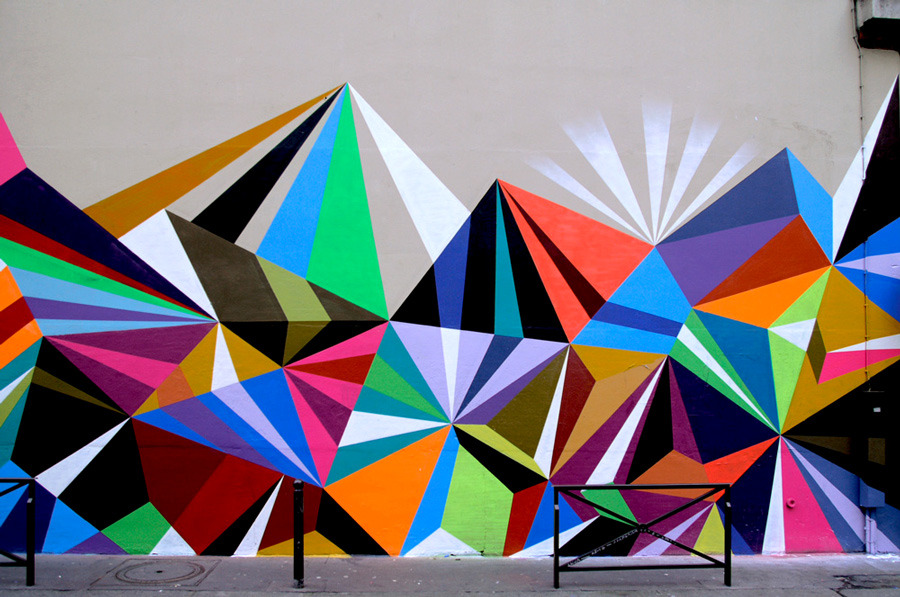 Matt W. Moore, Crystals + Lasers, Paris - unurth | street art