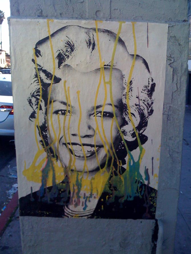 Mr. Brainwash, Marilyns and Dali, Los Angeles - unurth | street art Mr. Brainwash, Marilyns and Dali, Los Angeles - unurth | street art