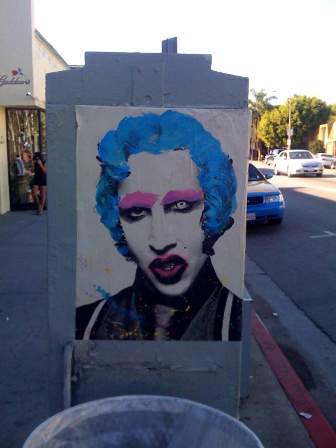Mr. Brainwash, Marilyns and Dali, Los Angeles - unurth | street art Mr. Brainwash, Marilyns and Dali, Los Angeles - unurth | street art