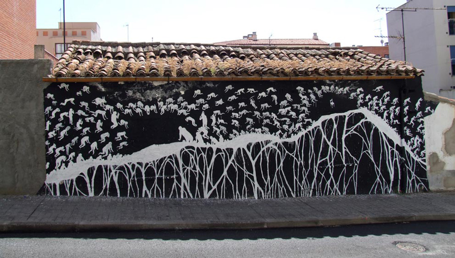 Pablo S. Herrero + David de la Mano, Spain - unurth | street art